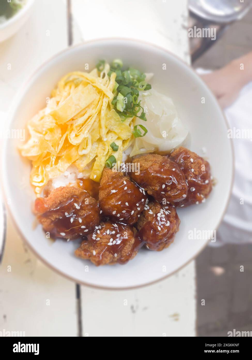 Karaage rice set japanese deep fried chicken with miso soup, stock ...