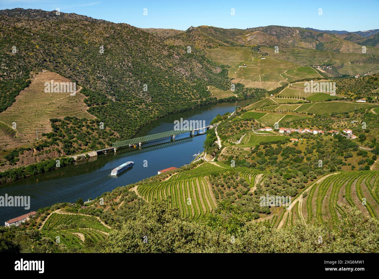 Douro cruise boat vineyard hi-res stock photography and images - Alamy