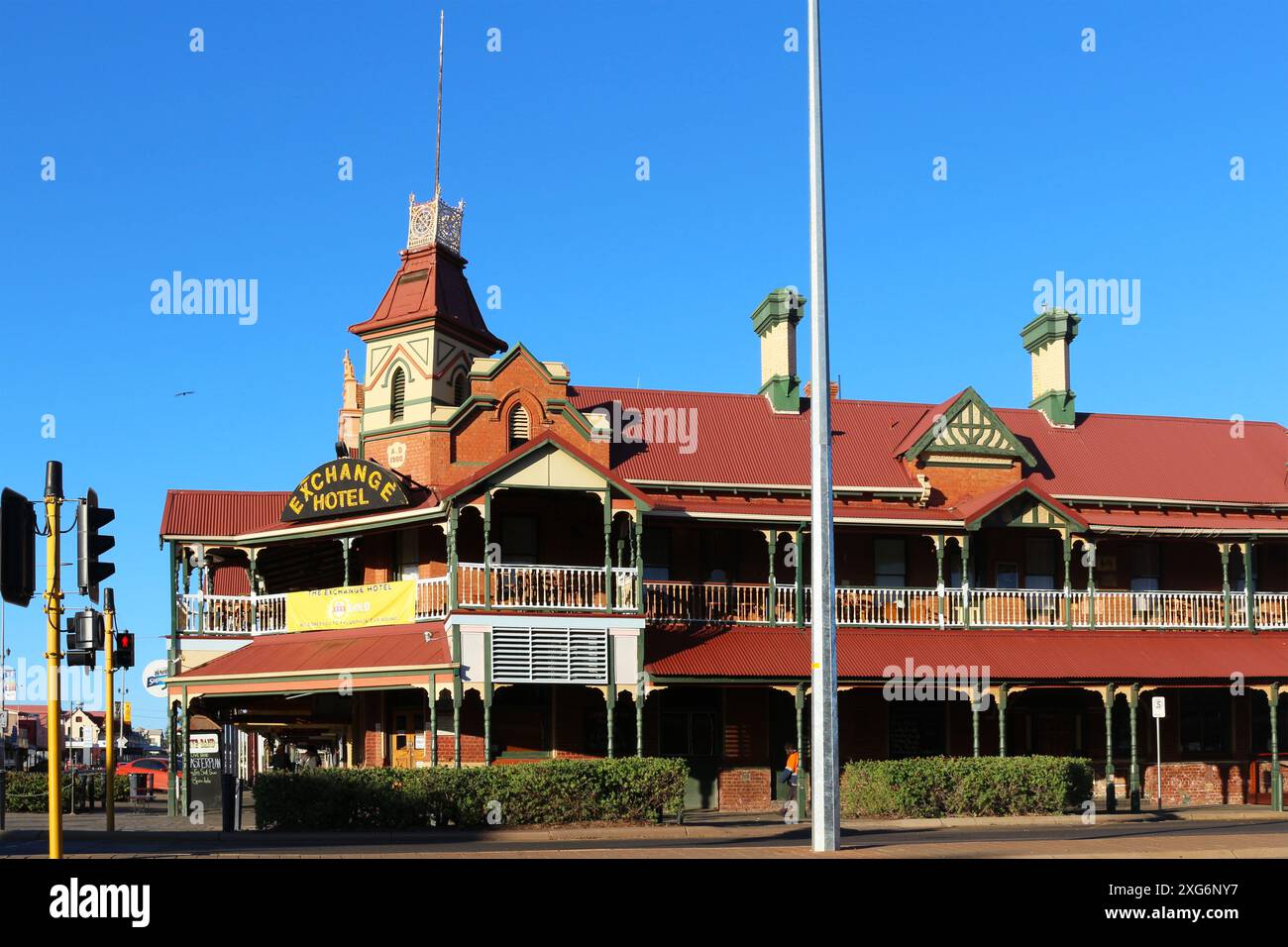 Beautiful old hotel in Federation Filigree style in Kalgoorlie, Western ...