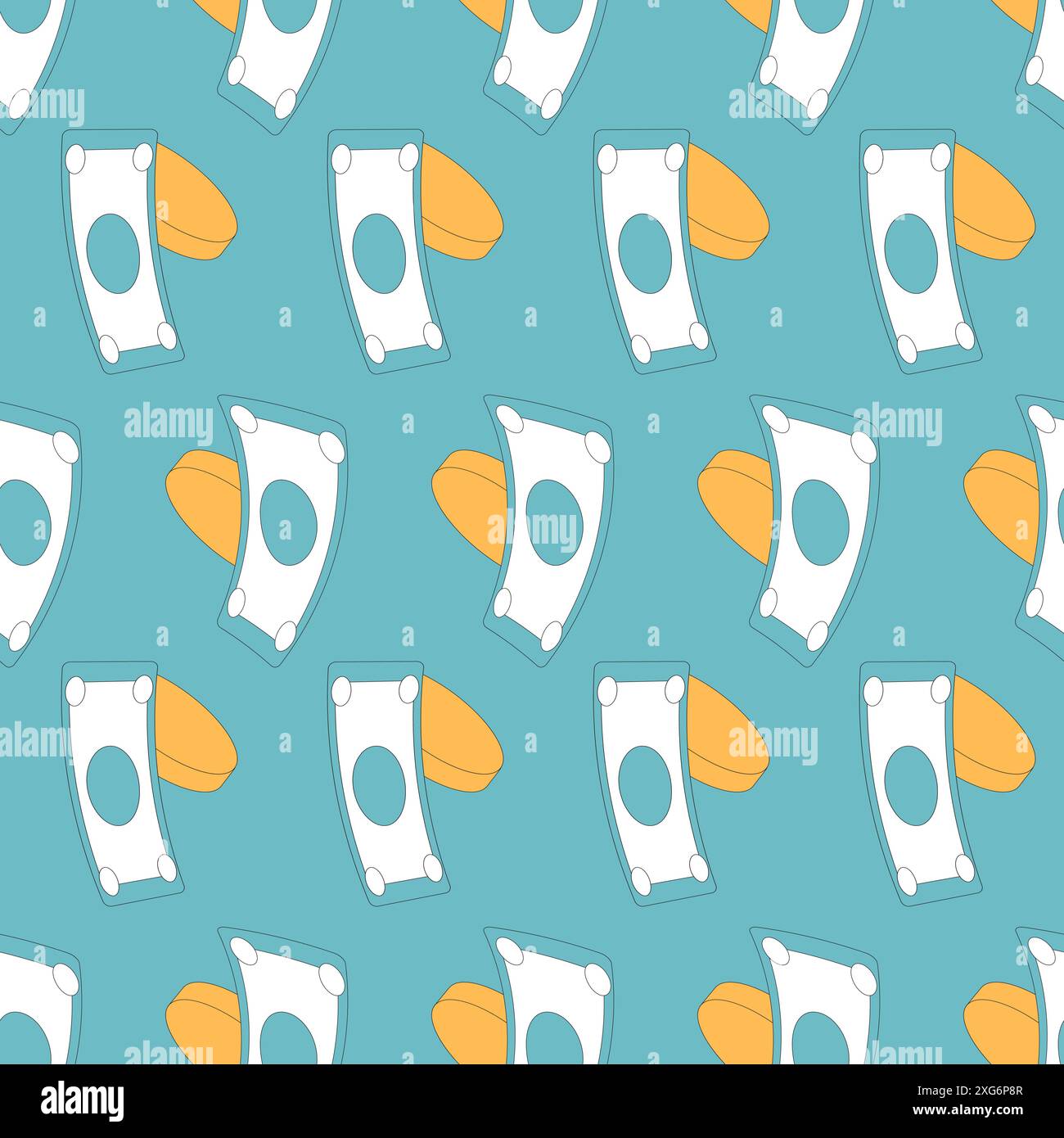 Coins and notes money seamless pattern. Finance repeat background ...