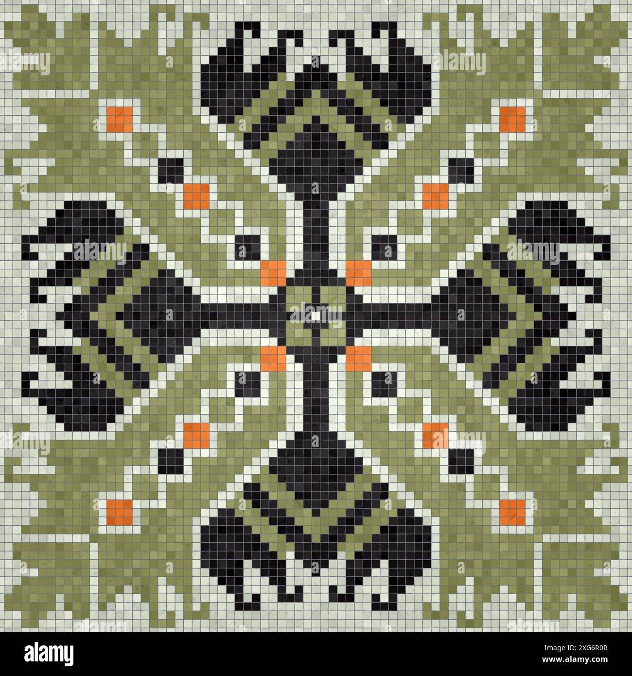 Ornate marble mosaic in Stock Vector Images - Alamy