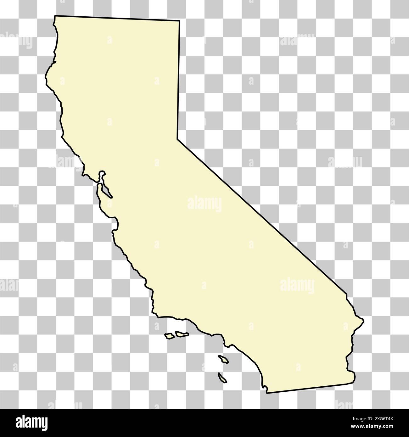 California map shape, united states of america. Flat concept icon ...