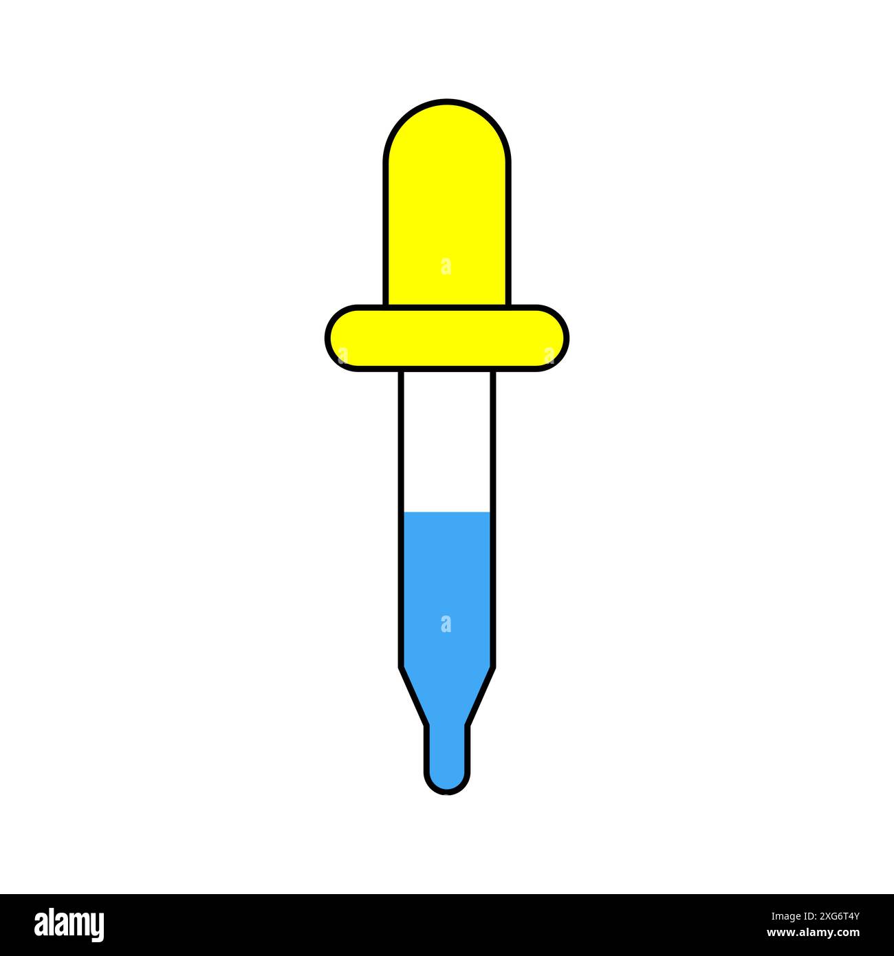 Dropper liquid icon, medicine health tool web symbol, test fluid design ...