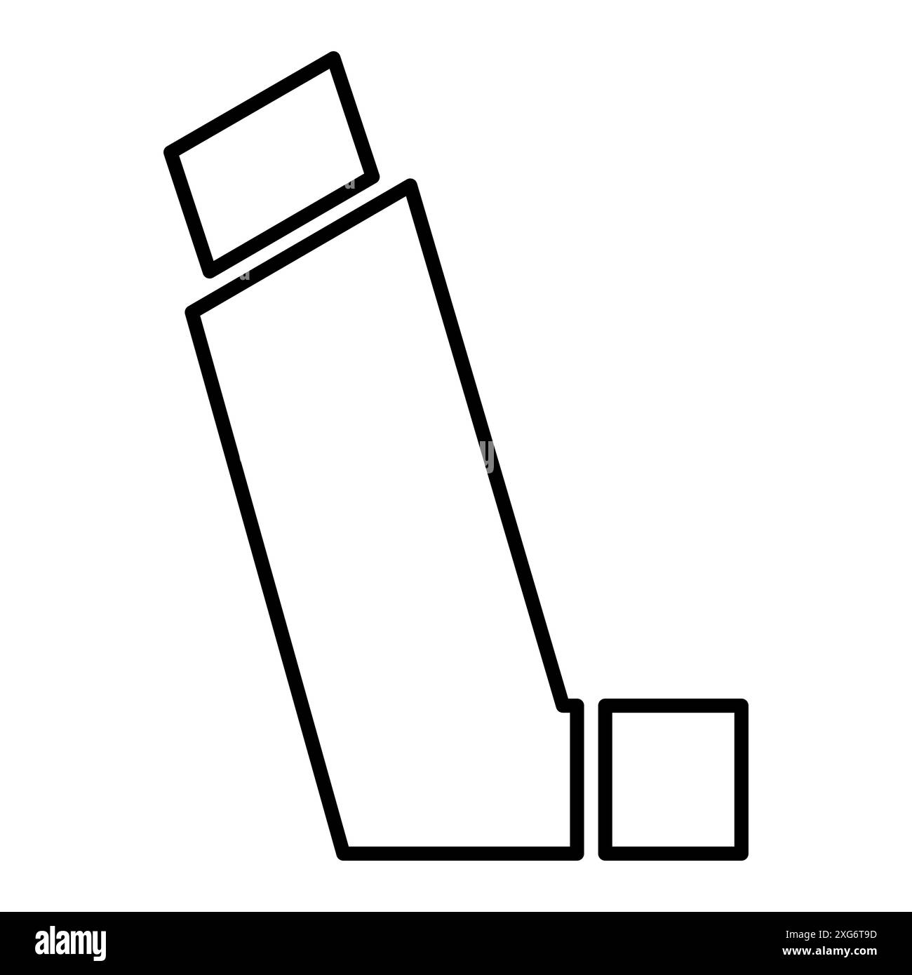 Asthma inhaler design icon, medicine health care sign, graphic vector ...