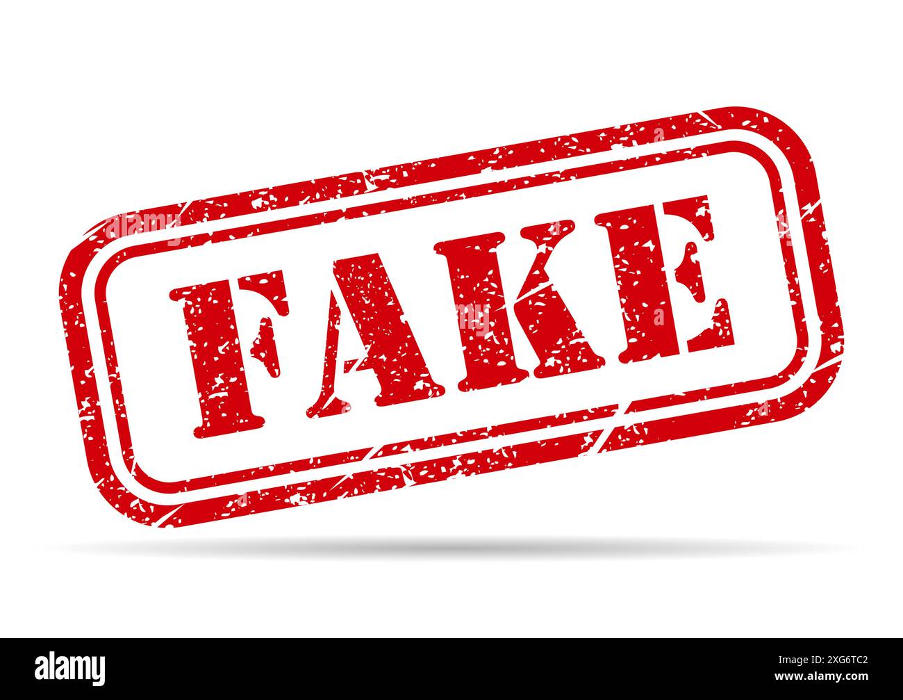 Fake stamp shadow symbol, label sticker sign button, text banner vector ...