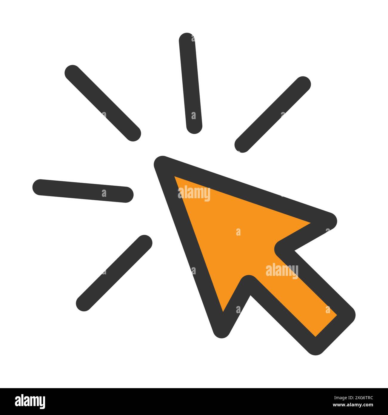 Click icon arrow mouse, web button cursor. Digital design vector ...