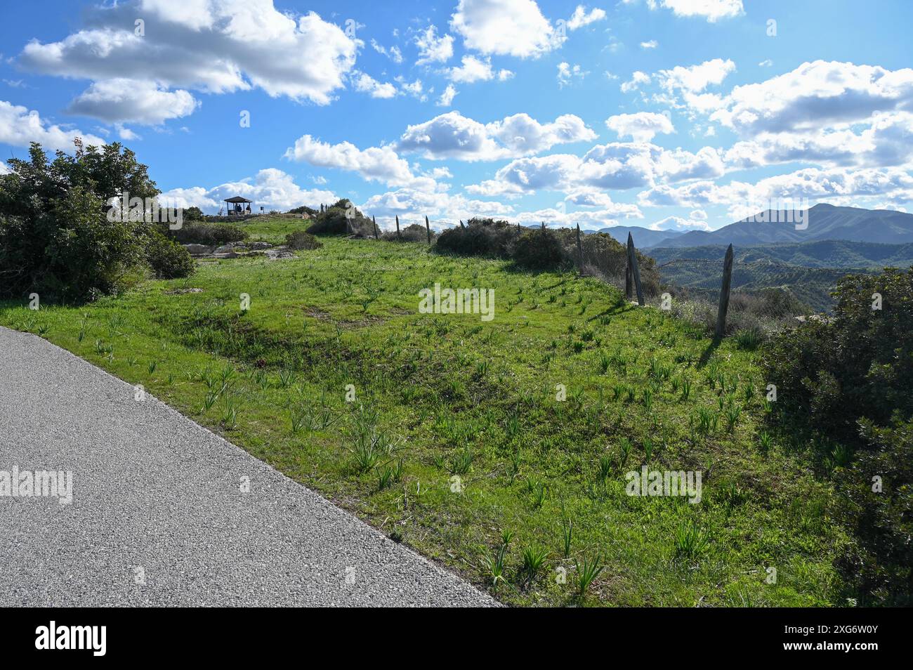 mountains above Morphou Bay in North Cyprus in winter 10 Stock Photo ...