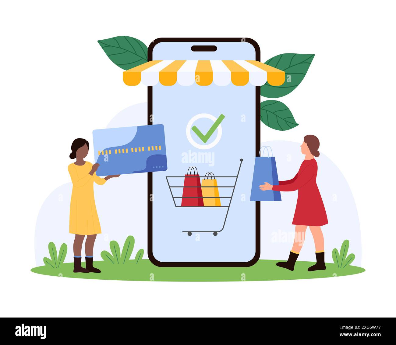 Mini shopping basket Stock Vector Images - Alamy