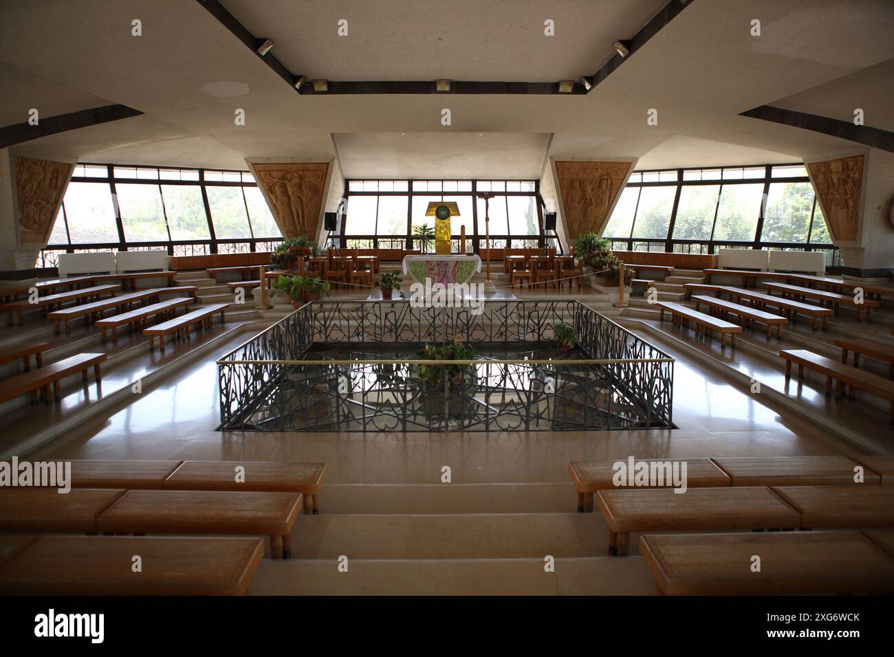 Interior & windows of the Church of the House of Saint Peter in ...