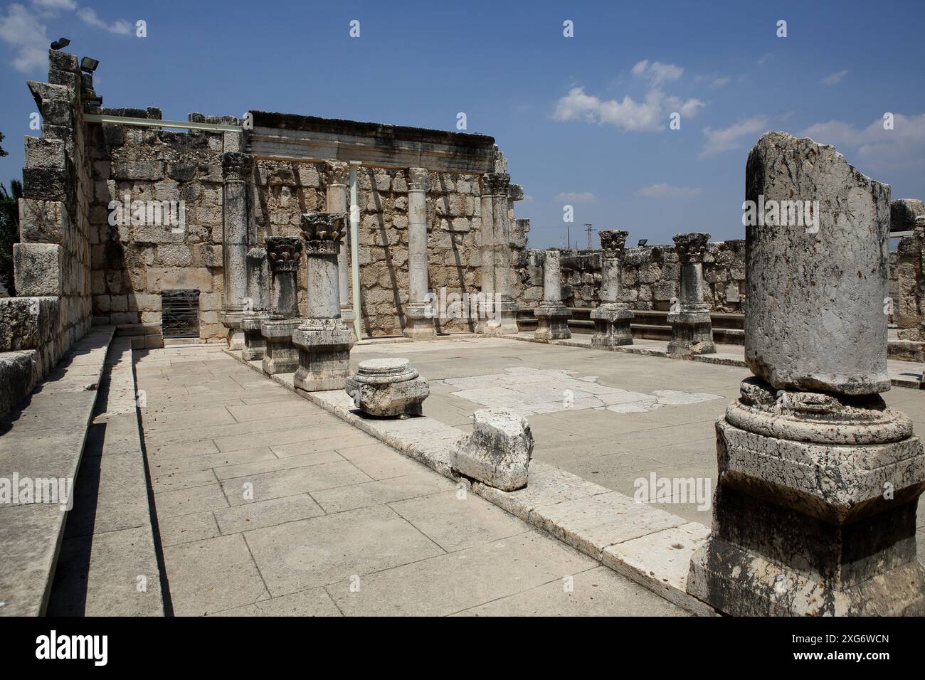 The White Synagogue, Capernaum, 4th-6th century AD building from ...
