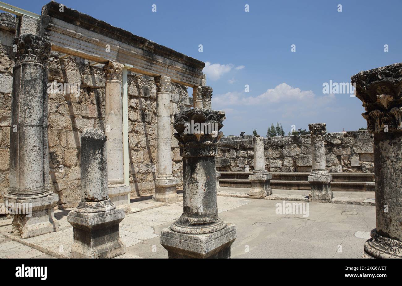 The White Synagogue, Capernaum, 4th-6th century AD building from ...