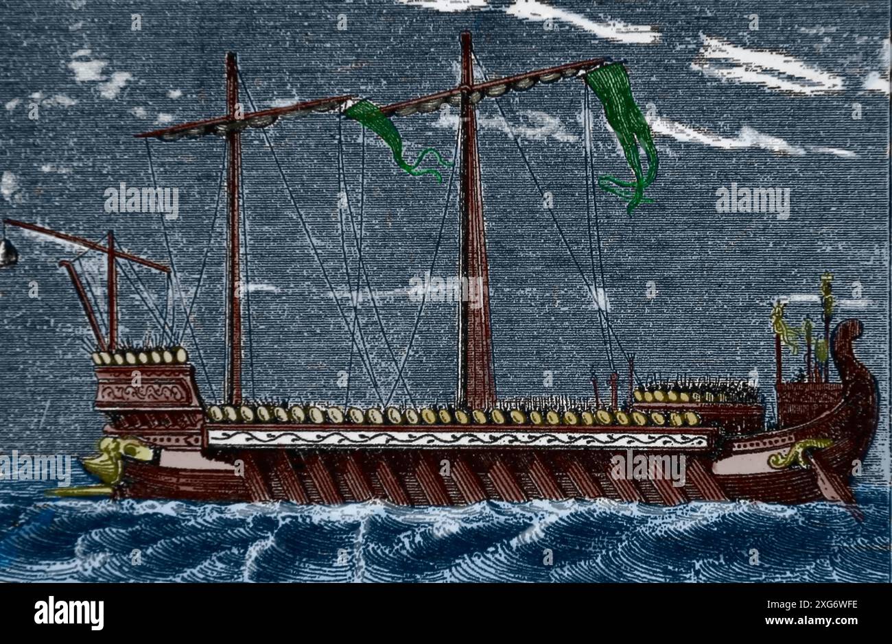 Roman warship hi-res stock photography and images - Alamy
