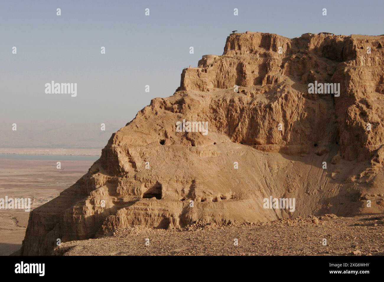 Masada northern side & King Herod the Great northern Palace, Masada was ...