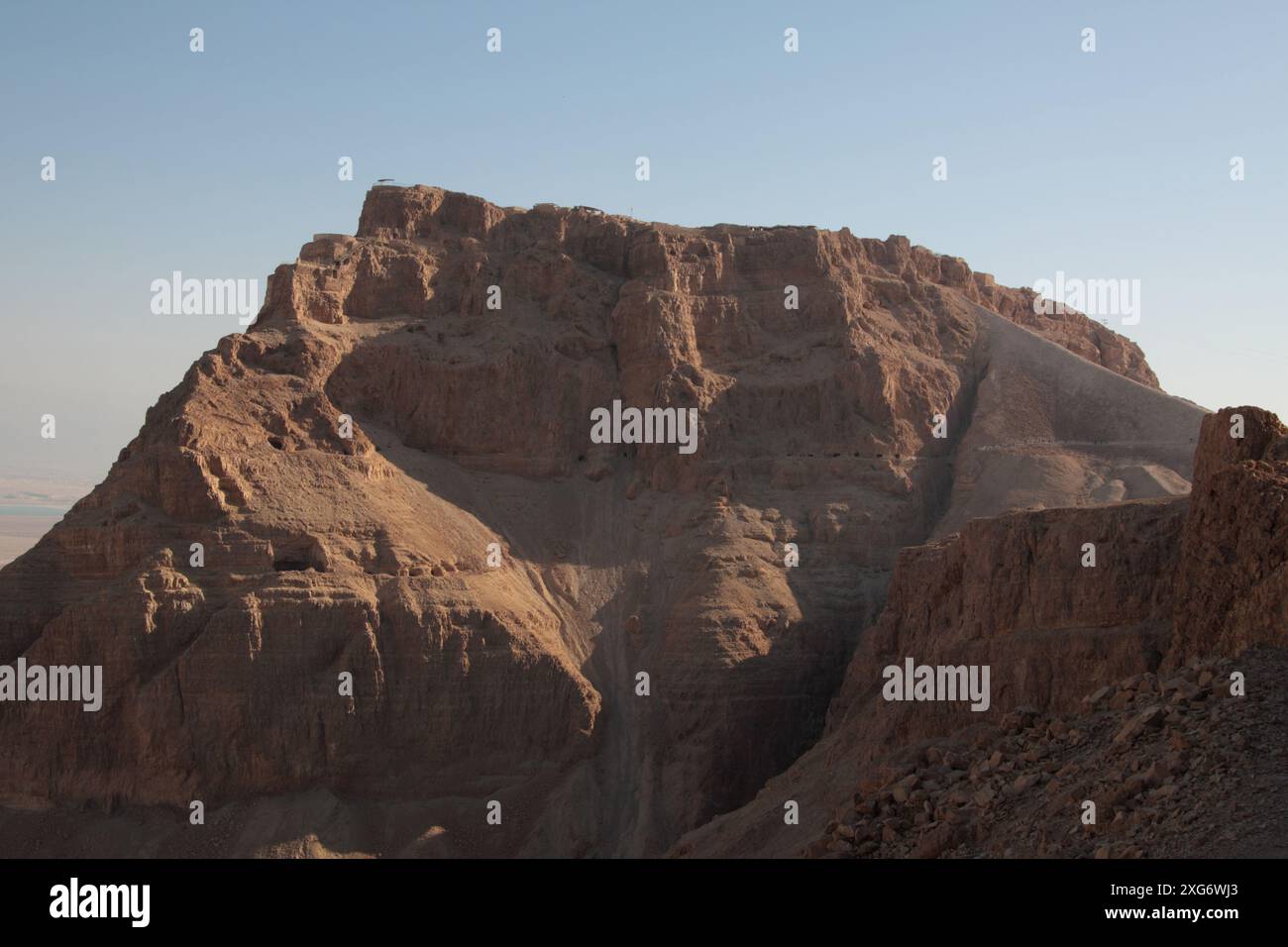 Masada, left, King Herod the Great's northern Palace, right, the ramp ...