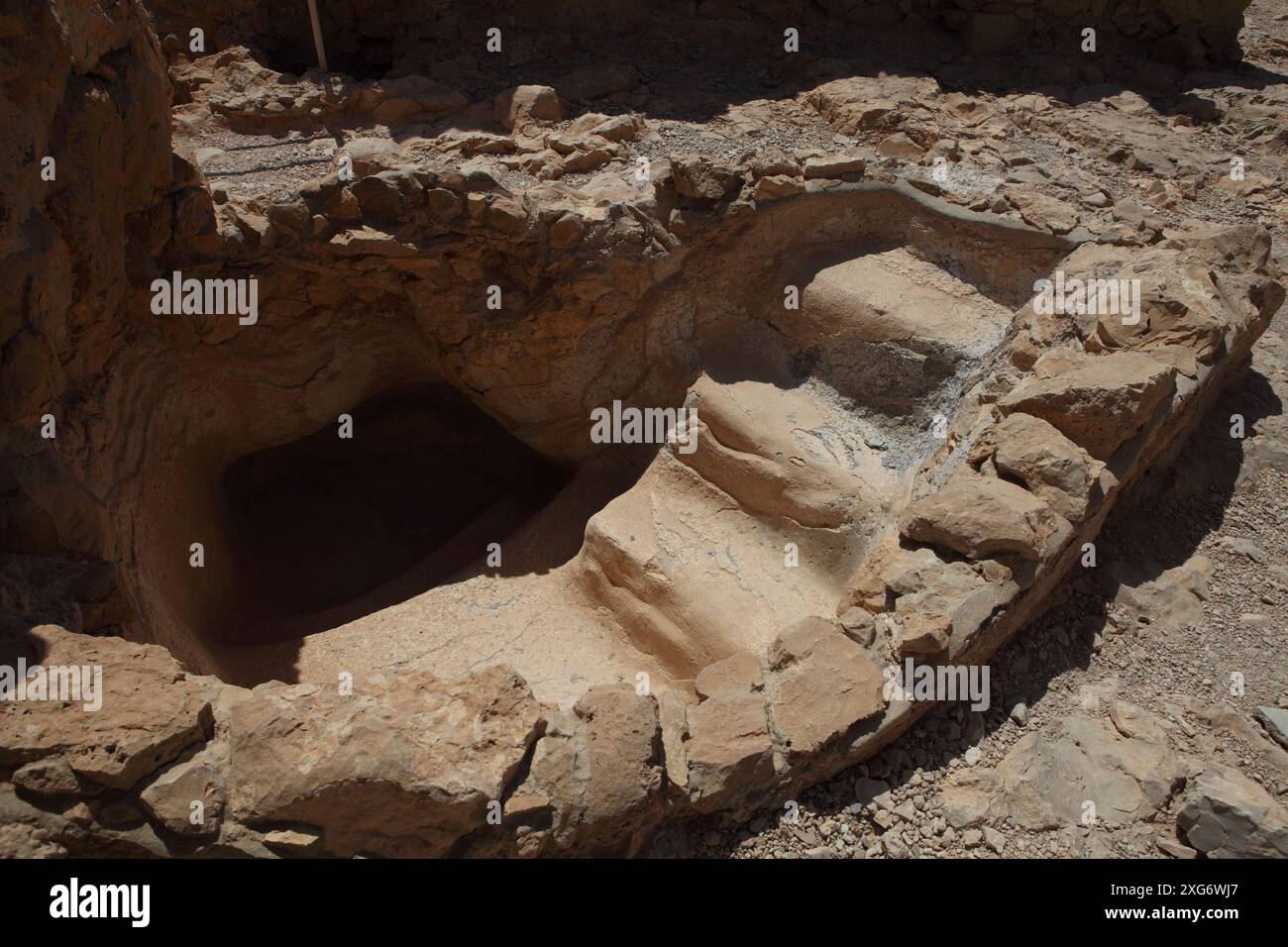 Masada, Mikveh, a Jewish Ritual Bath or Purification Bath, origin of ...