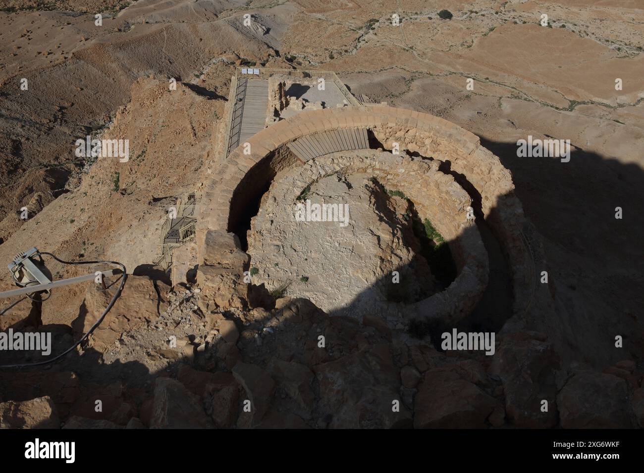 Mid level of King Herod the Great Northern Palace on Masada, the mid ...