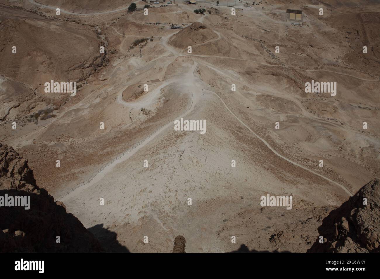 Ramp on Masada's west built by Roman soldiers so they could climb it ...