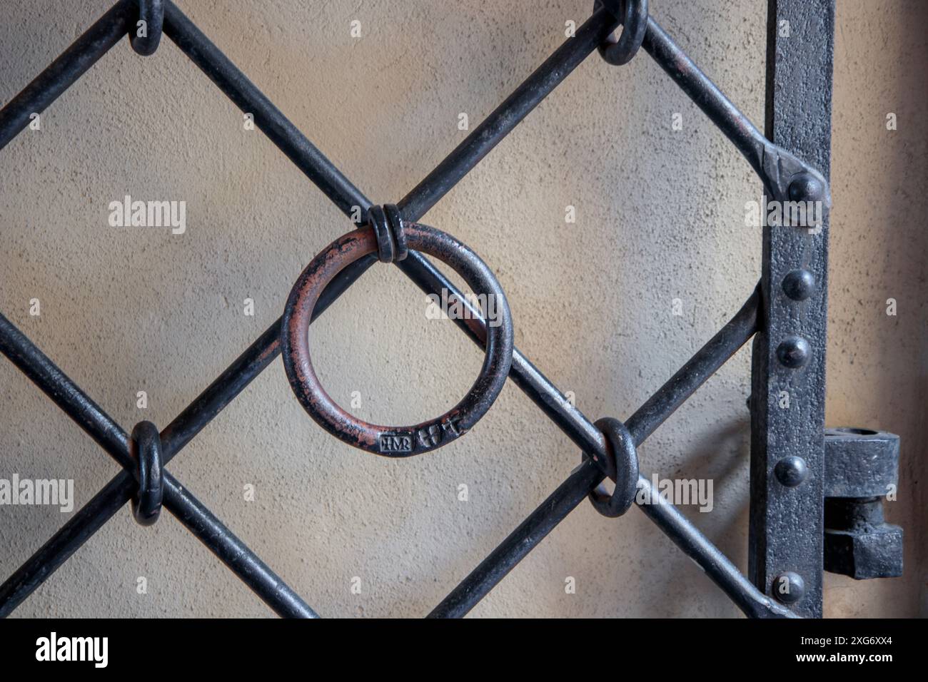 Decorative elements of the gate Stock Photo - Alamy