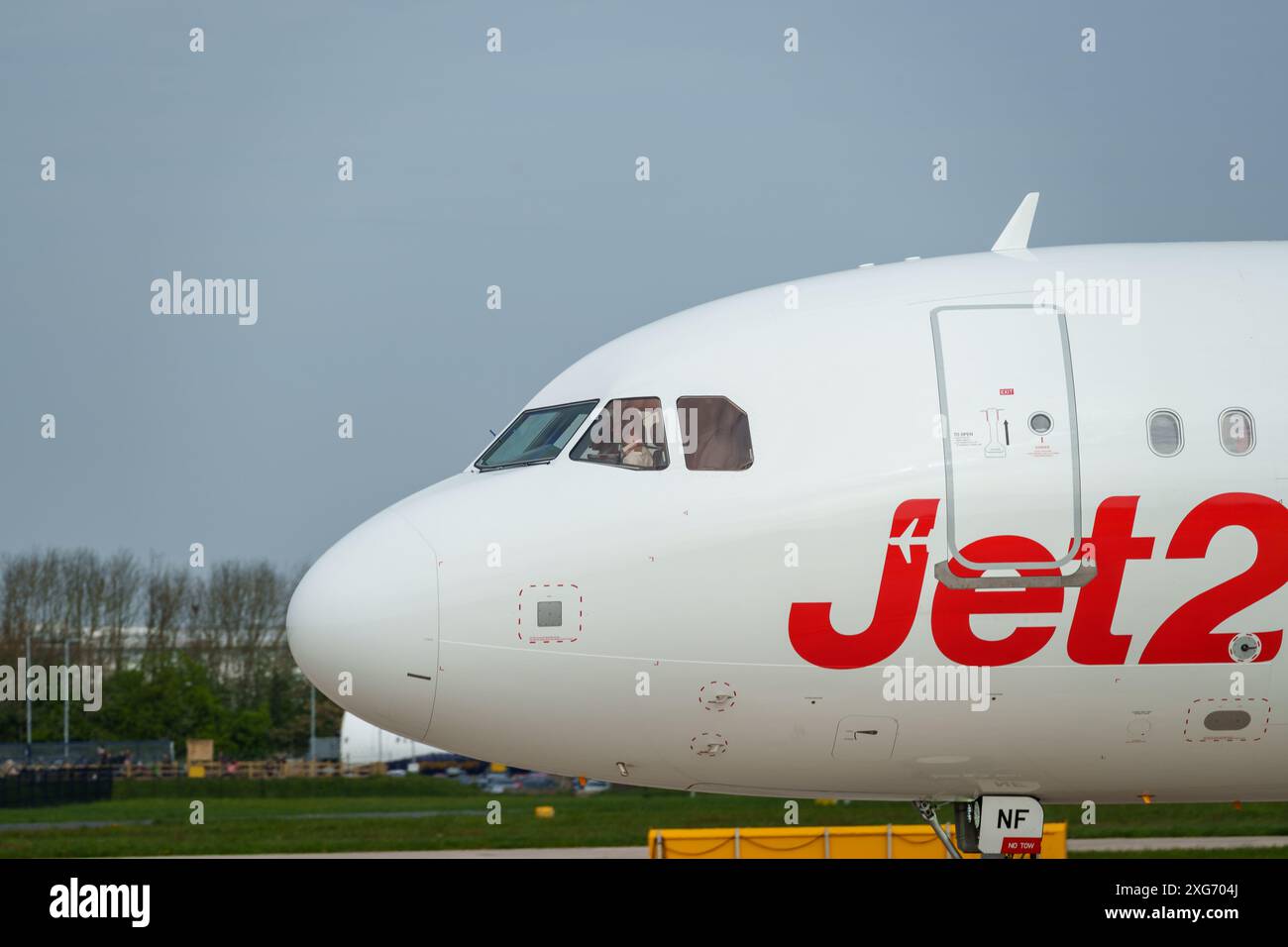 Jet 2 Boeing 757 G-LSAK at Manchester airport Stock Photo - Alamy