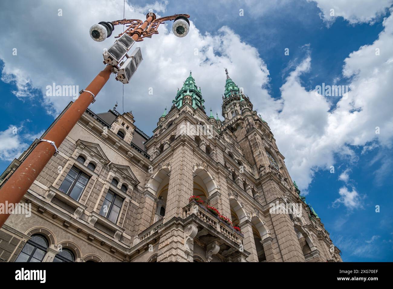 Liberec City Hall neorenaissance style building in the historic city ...
