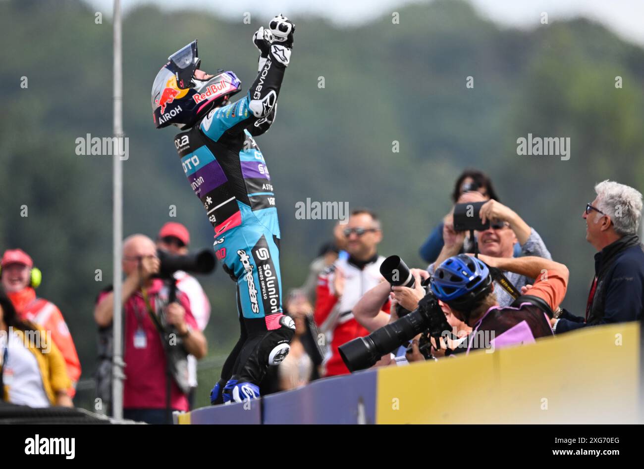 07 July 2024, Saxony, Hohenstein-Ernstthal: Motorsport/Motorcycle ...