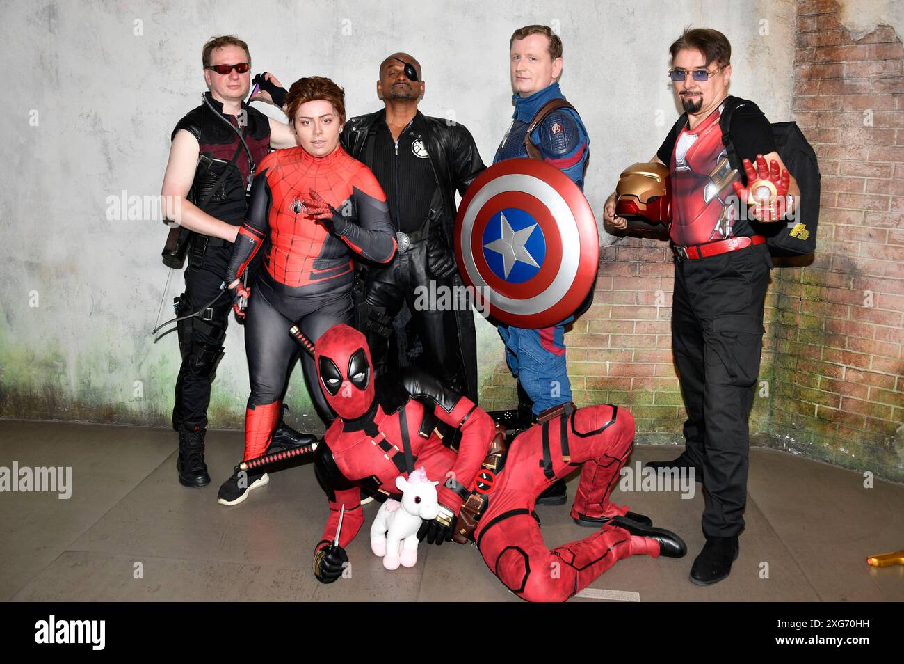 Marvel Cosplayer auf der German Film Comic Con Babelsberg im Filmpark ...