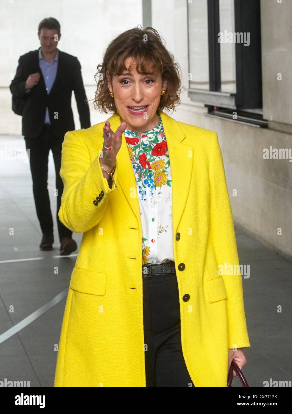 Former health secretary Victoria Atkins leaving BBC Broadcasting House ...