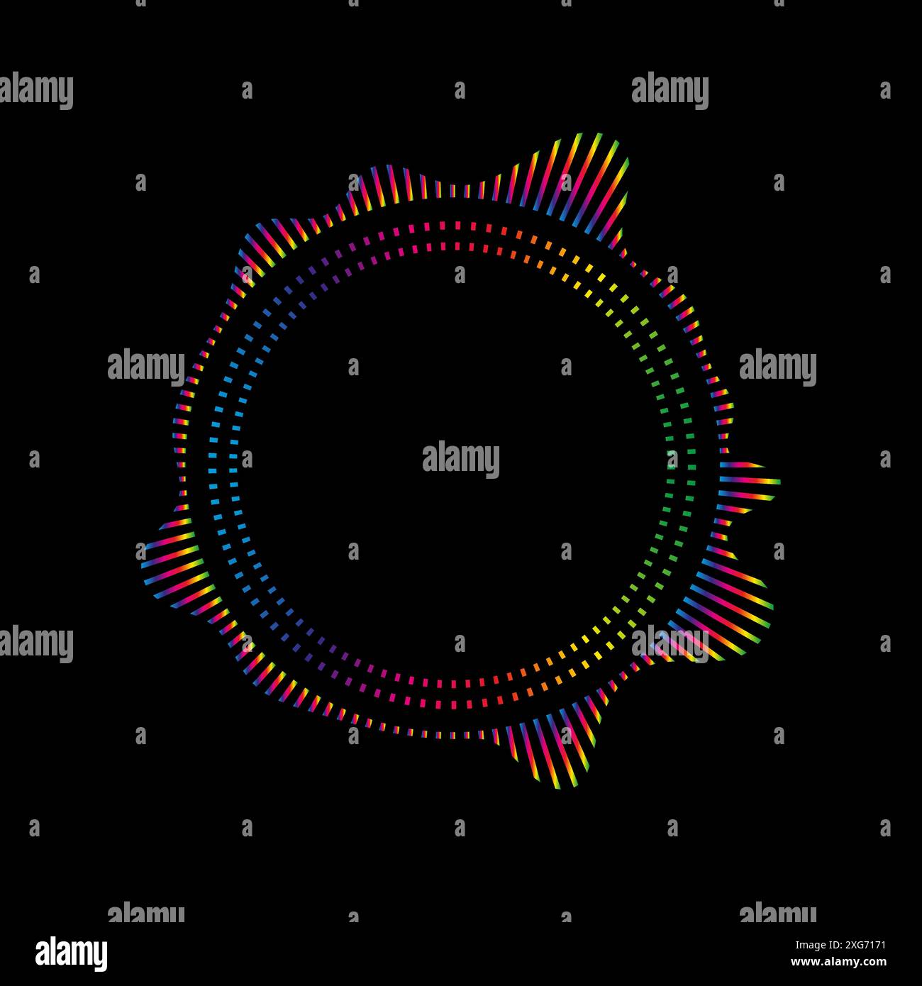 Audio spectrum led circle hi-res stock photography and images - Alamy