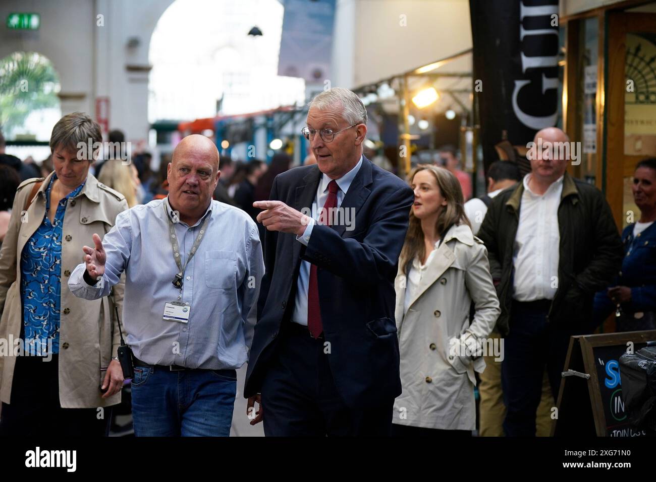 Northern Ireland Secretary Hilary Benn during a visit to St George's ...