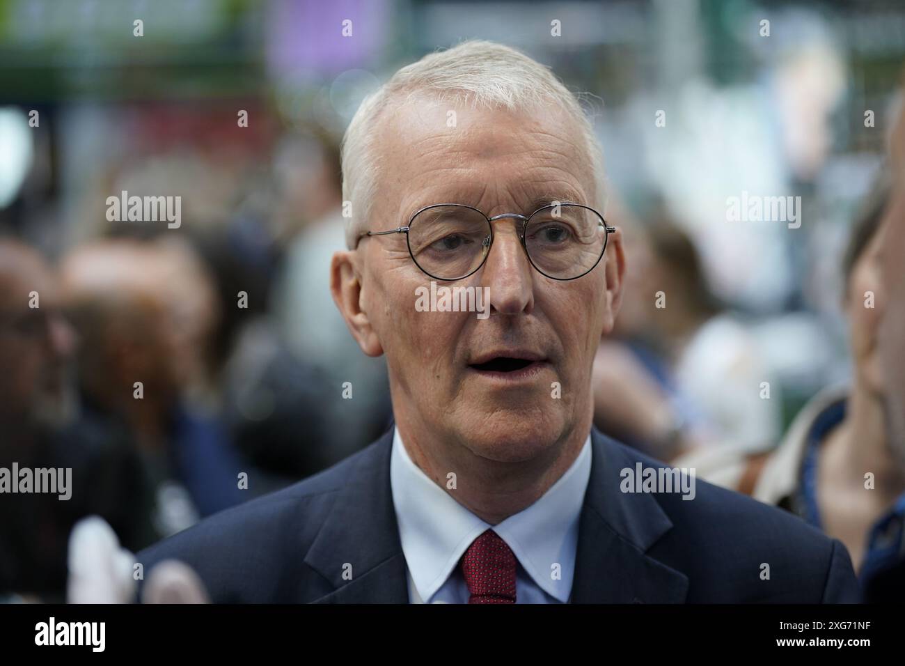 Northern Ireland Secretary Hilary Benn during a visit to St George's ...