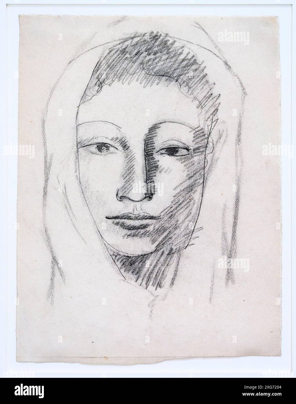 Portrait of Fernande Olivier Conte pencil and charcoal on paper, 1906 ...