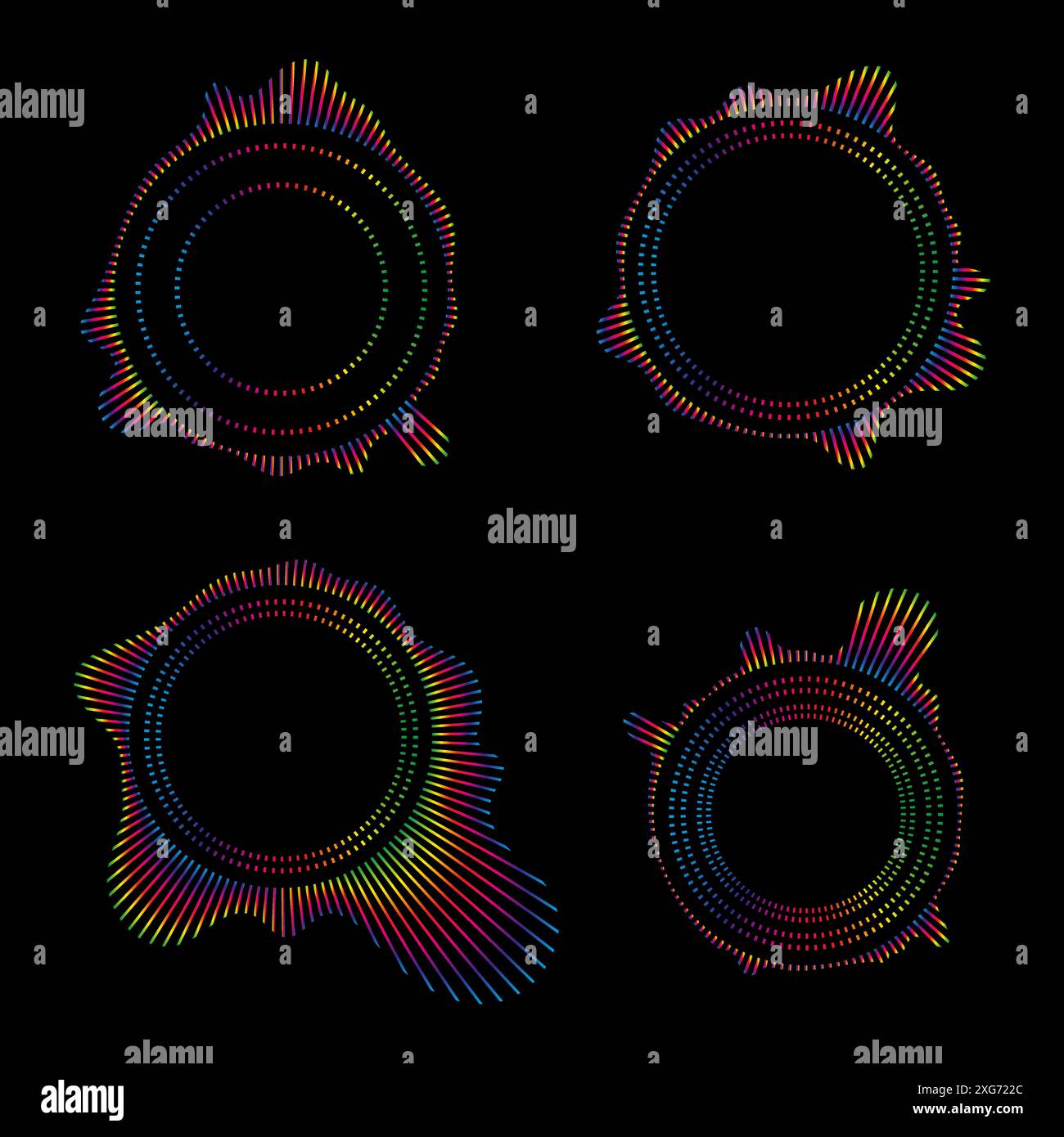 Audio spectrum led circle hi-res stock photography and images - Alamy