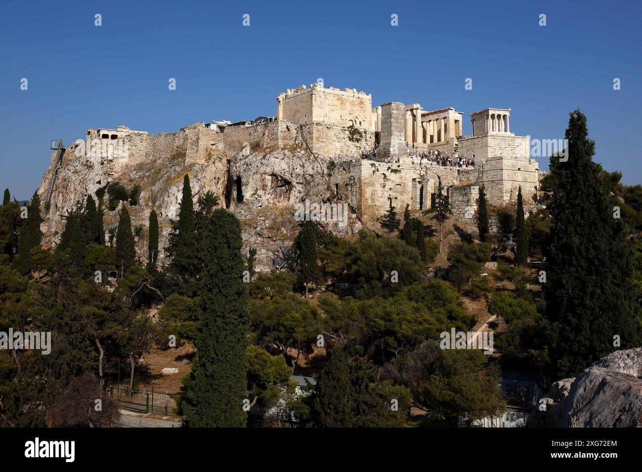 The Acropolis of Athens is an ancient citadel located on a rocky outcrop above the city of ...