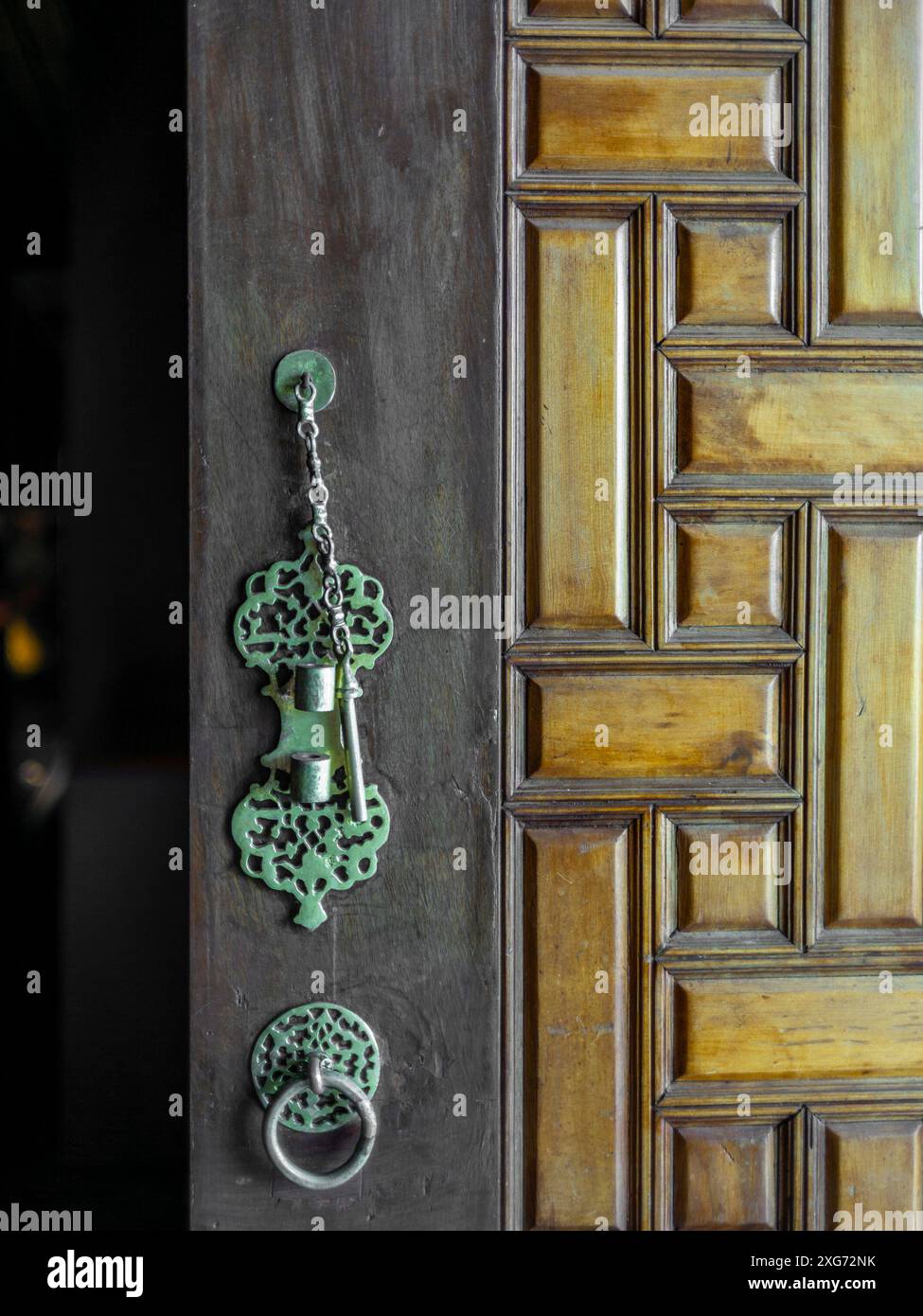 The lock at the door of an old ottoman palace in Istanbul Stock Photo ...
