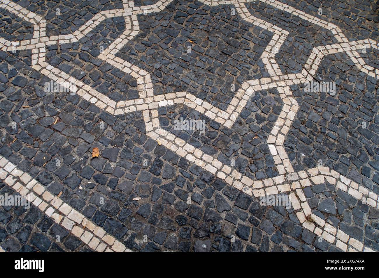 Cobble Pavement Decoration, Azores Stock Photo - Alamy