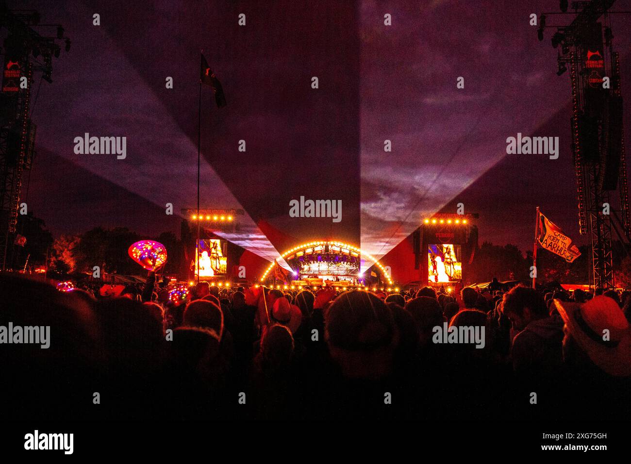 Roskilde, Denmark. 03rd, July 2024. The area in front of the Orange ...