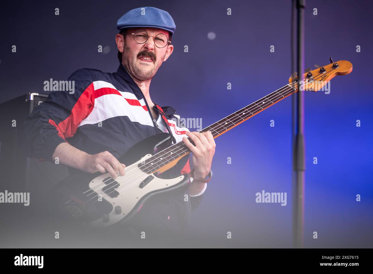 Roskilde, Denmark. 06th, July 2024. The Swedish band Dina Ögon performs ...