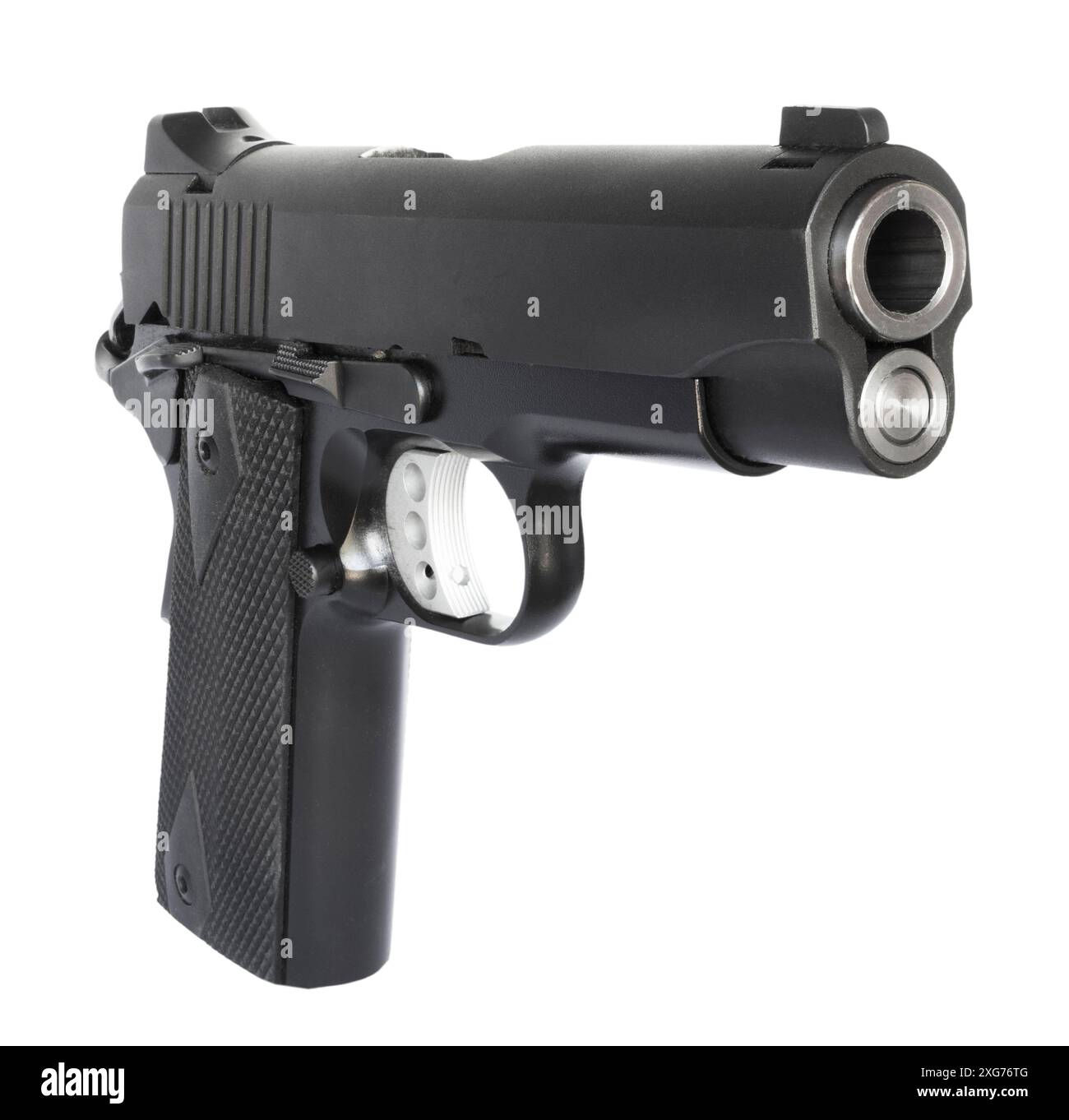 Pointing gun at viewer Cut Out Stock Images & Pictures - Alamy