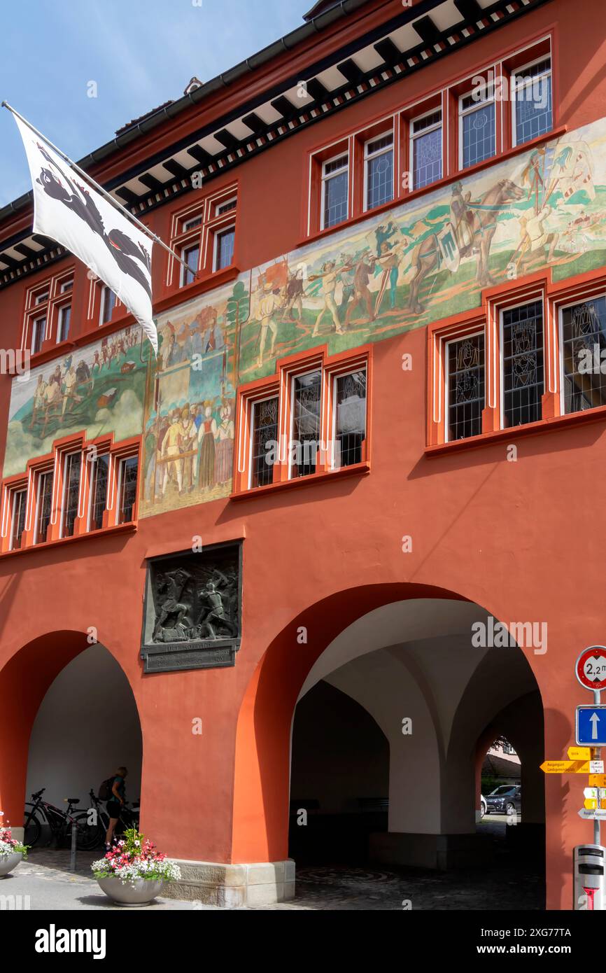 City Hall or Rathaus Appenzell. Appenzell is the traditional Swiss ...