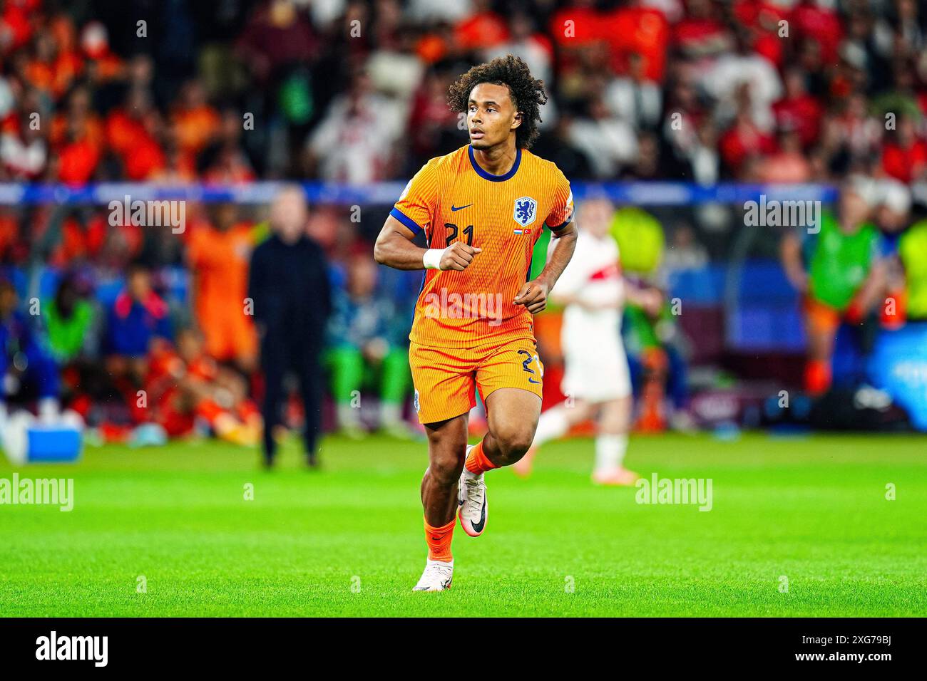 Joshua Zirkzee (Niederlande, #21) GER, Niederlande vs. Tuerkei, Fussball Europameisterschaft ...