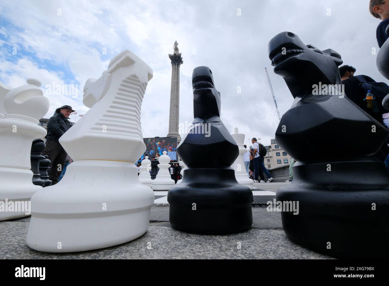 Trafalgar Square, London, UK. 7th July 2024. Chess Fest 2024 the UK's ...