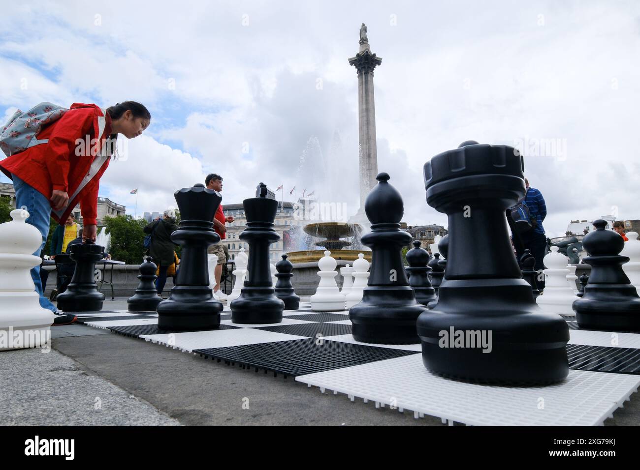 Trafalgar Square, London, UK. 7th July 2024. Chess Fest 2024 the UK's ...
