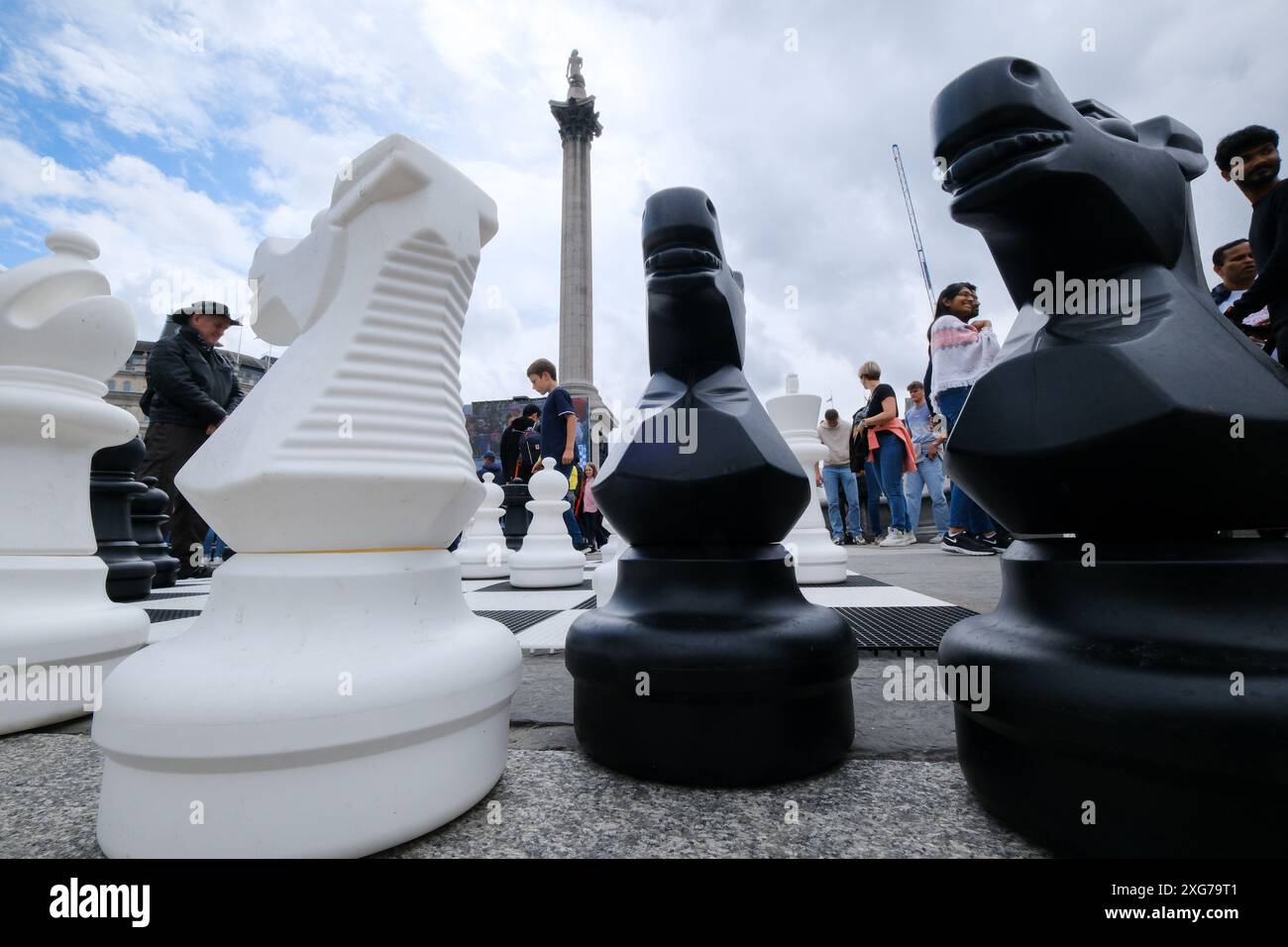 Trafalgar Square, London, UK. 7th July 2024. Chess Fest 2024 the UK's ...