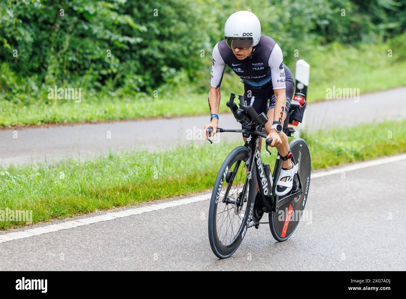 Roth, Germany. 07th July, 2024. Triathlon: Challenge Roth. Anne Haug ...