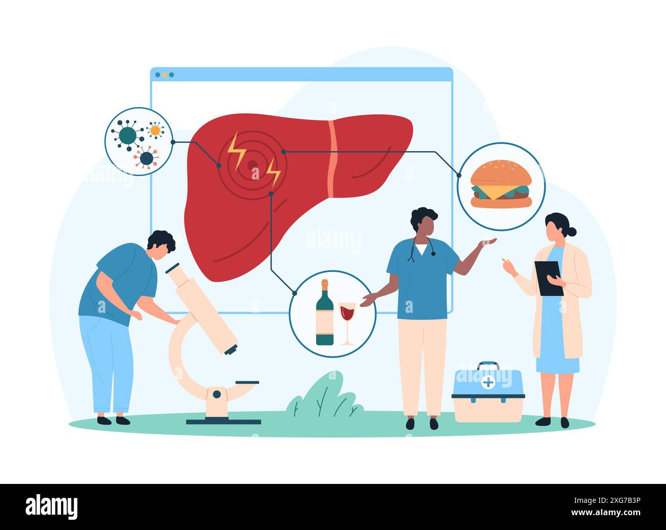 Liver damage from fast food and infections, awareness about healthy ...