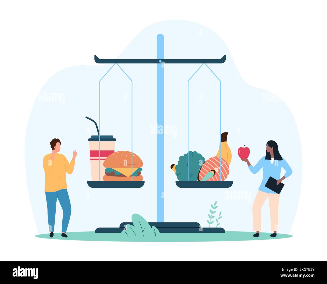 Good vs bad food hi-res stock photography and images - Alamy