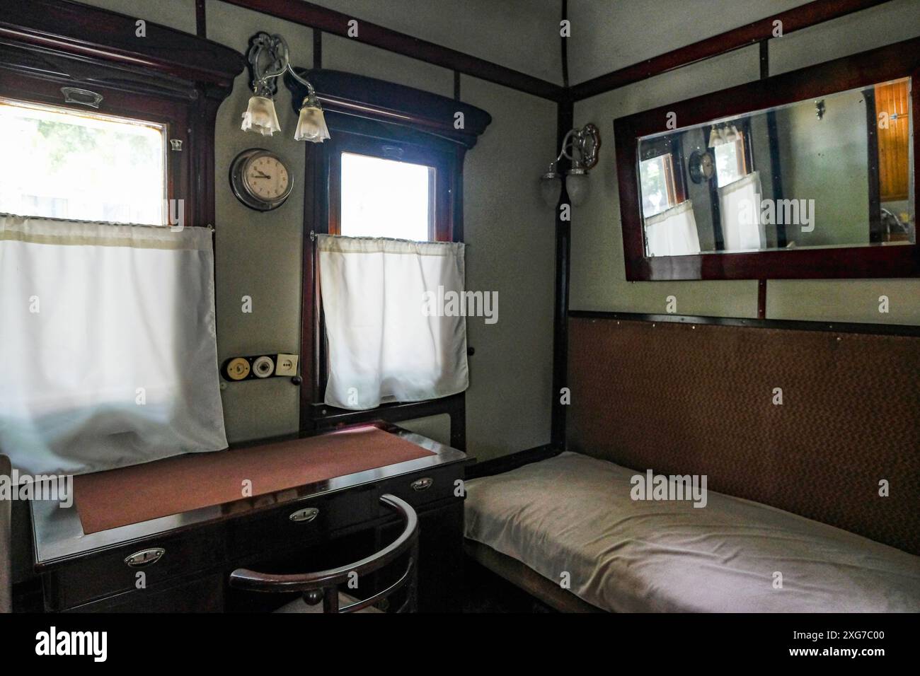 Gori, Georgia - July 3, 2024: Interior of the Stalin's railway carriage ...