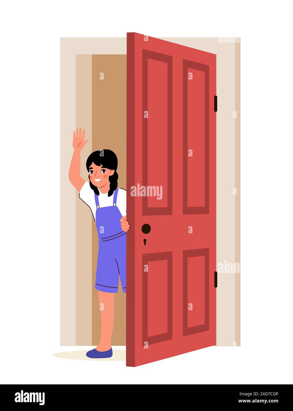 Unlocked Door Cartoon The Open Door Cartoon Cut Out Stock Images