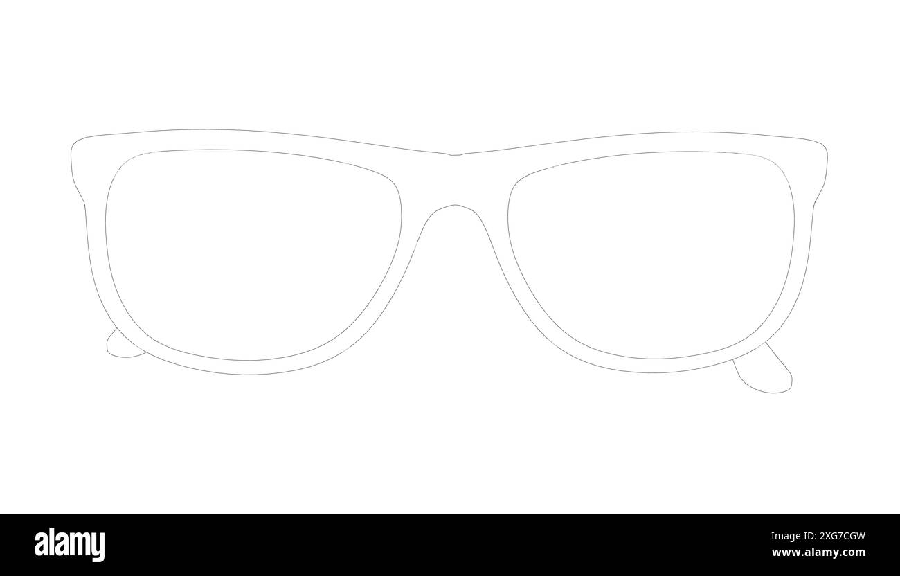 Side views of sunglasses. Simple vector hand drawn illustration ...