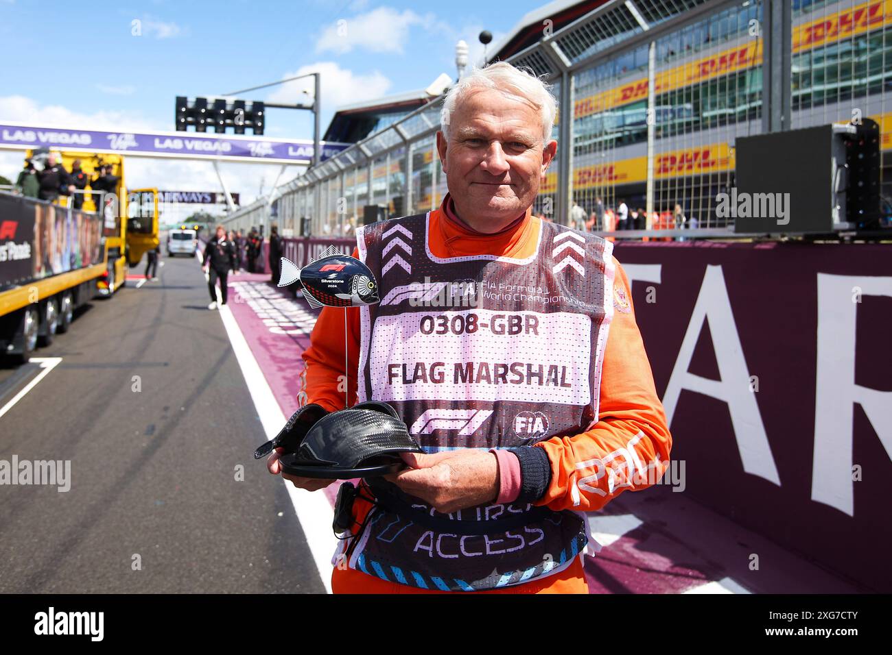 Silverstone, Royaume Uni. 07th July, 2024. FIA marshall, commissaire de ...